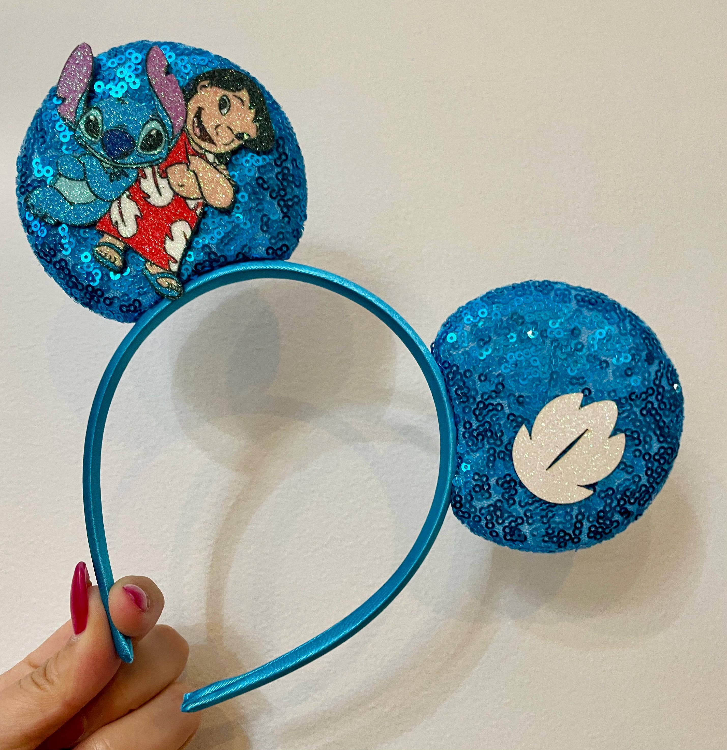 Lilo and Stitch Sequin Mouse Ears Headband, Disney Inspired - Etsy
