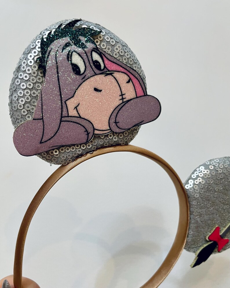Winnie the Pooh EEYORE Inspired Mickey / Minnie Mouse Ears. - Etsy