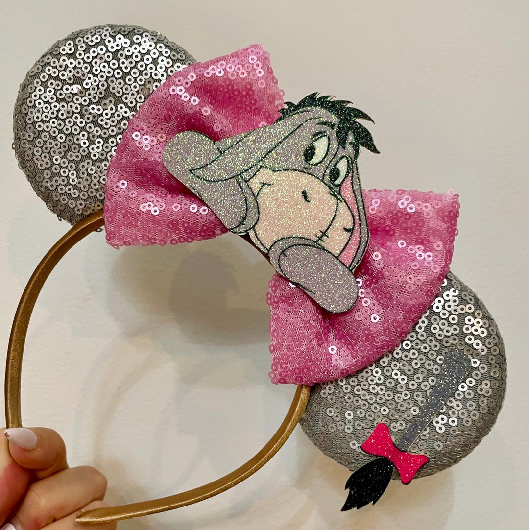 Winnie the Pooh’s EEYORE Inspired Mickey / Minnie Mouse Ears Headband ...