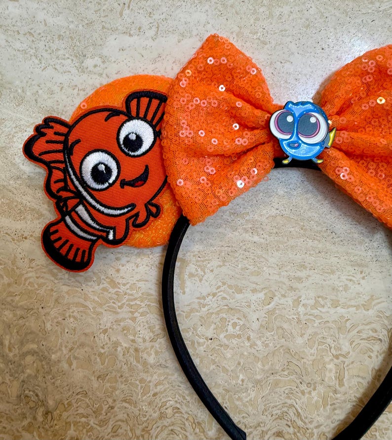 Nemo and Dory Mouse Ears Headband, Disney Inspired - Etsy