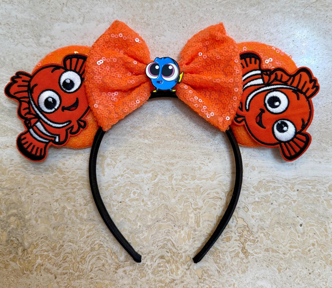 Nemo and Dory Mouse Ears Headband, Disney Inspired - Etsy