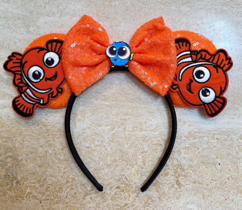 Nemo and Dory Mouse Ears Headband, Disney Inspired - Etsy
