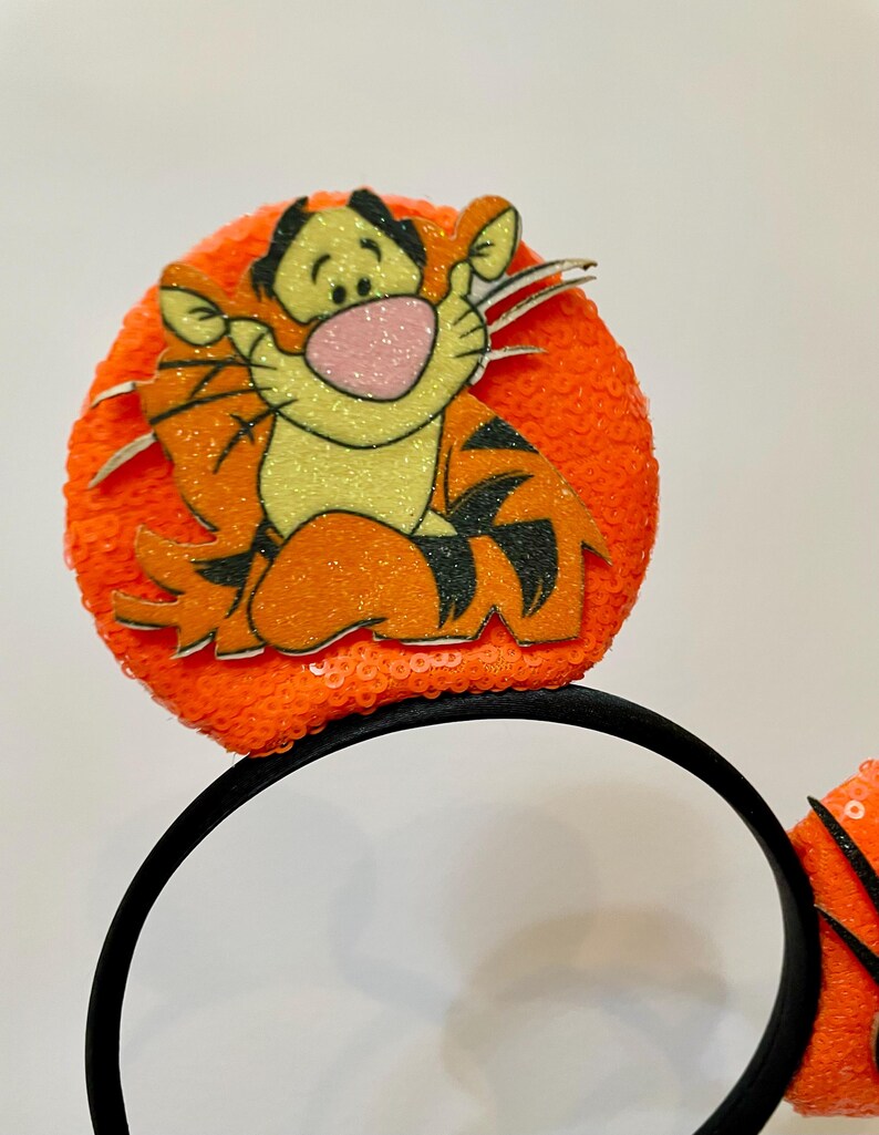 Winnie the Pooh TIGGER Inspired Mickey / Minnie Ears Headband. - Etsy