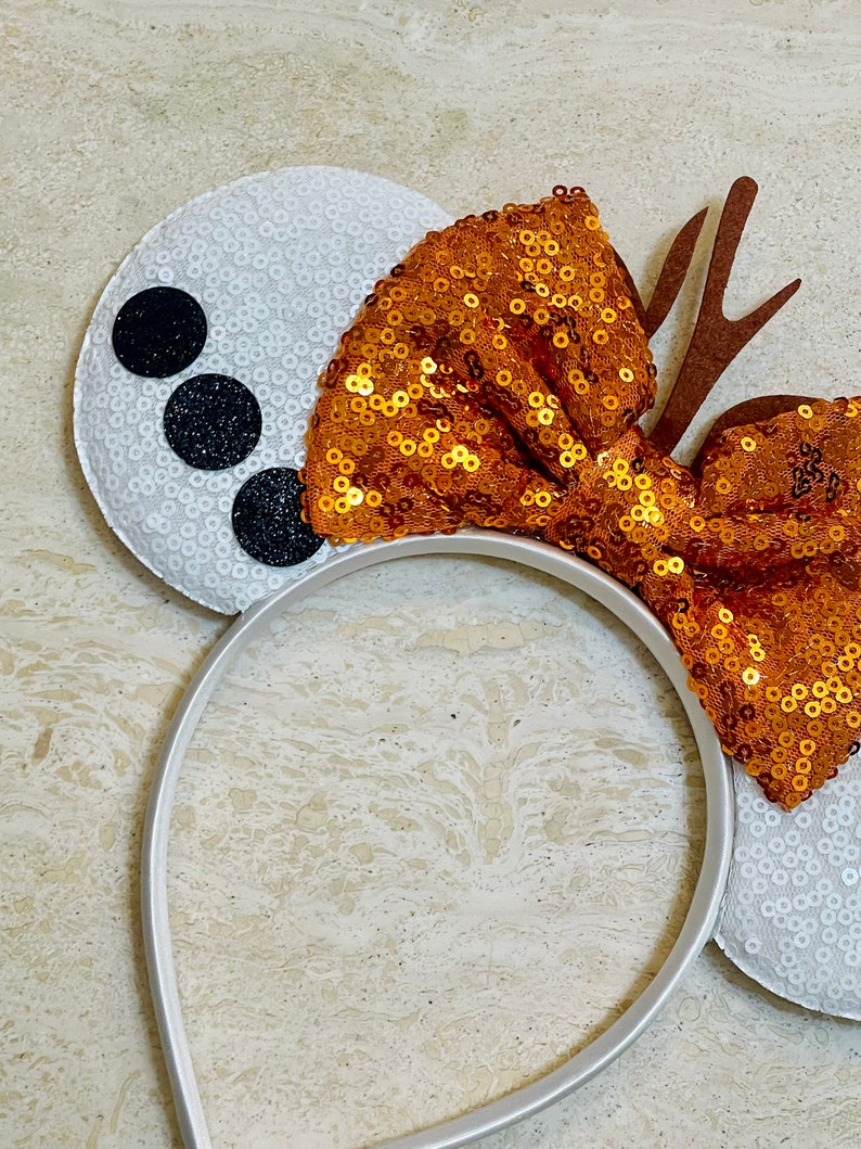 OLAF Frozen Inspired Mickey Ears, Disney Headband - Etsy