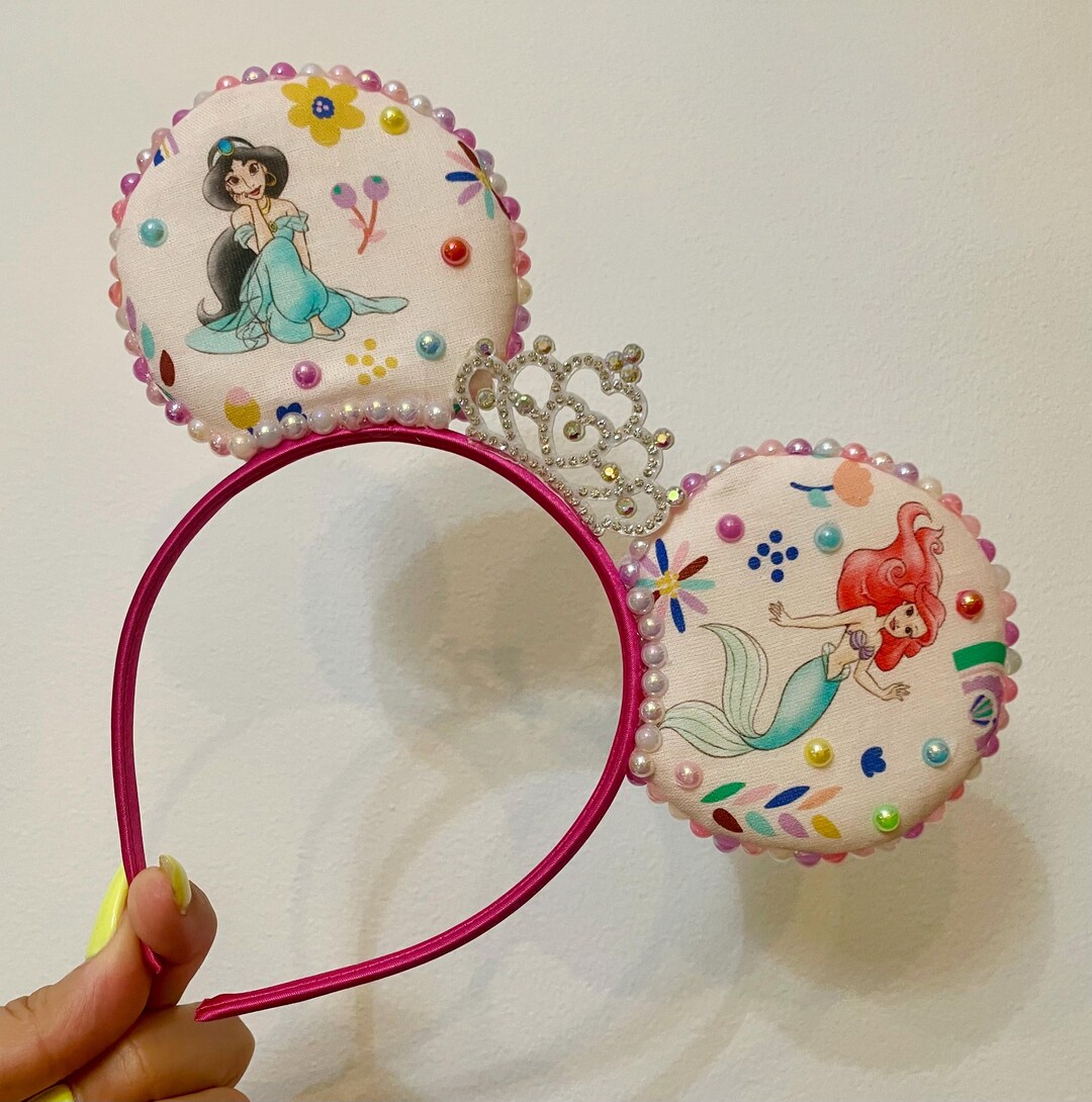 Disney Princesses Inspired Mickey / Minnie Mouse Ears Headband. Disney ...