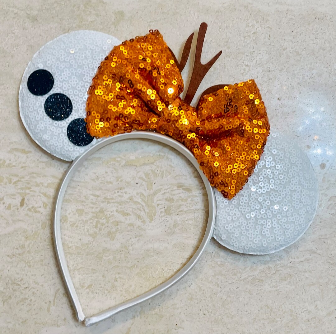 OLAF Frozen Inspired Mickey Ears, Disney Headband - Etsy