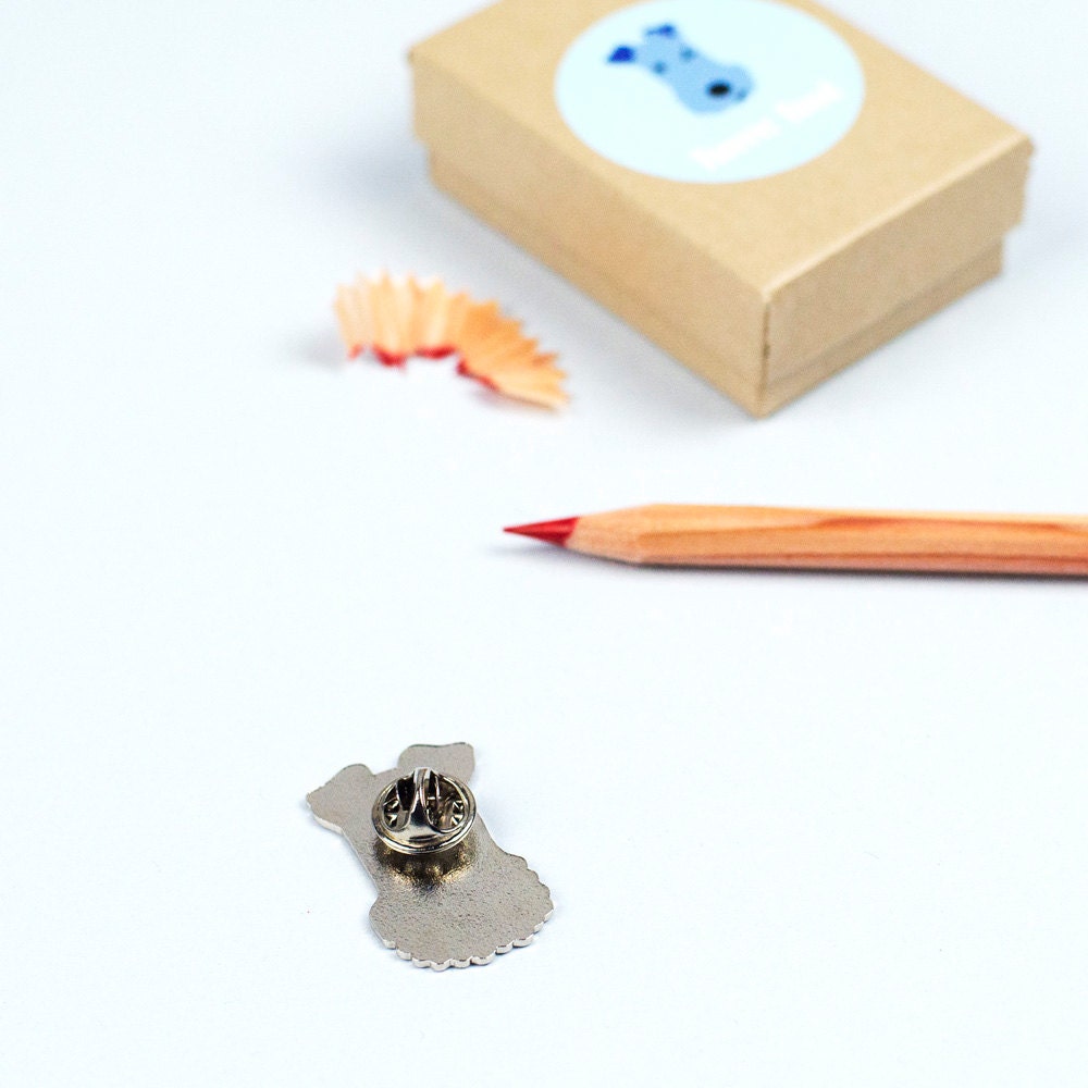 Dog Enamel Lapel Pin Enamel Pin Dog Brooch Dog Pin Terrier - Etsy