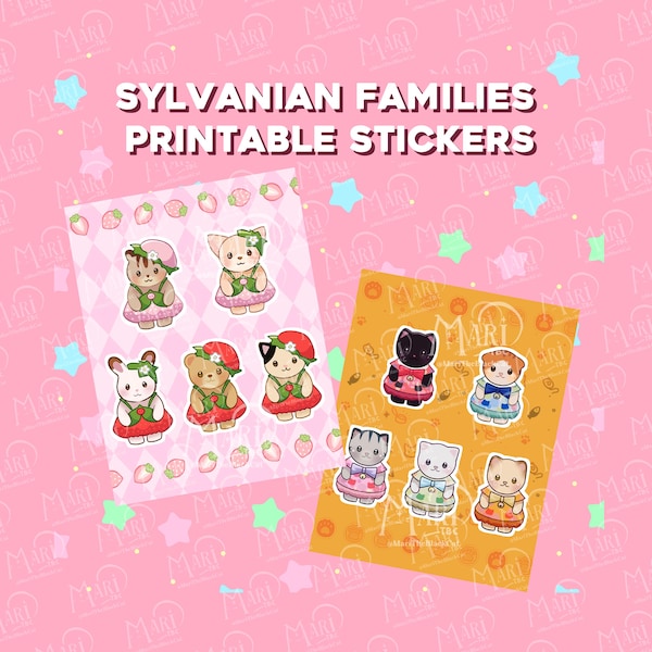 Sylvanian Families Stickers - Etsy