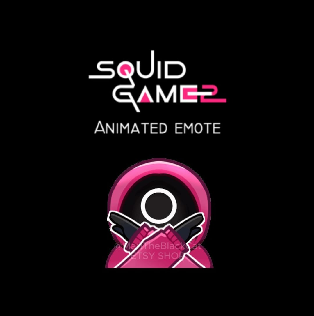 Squid Games Animated Emote | Pink Guard Emote | Emotes Twitch Pink ...