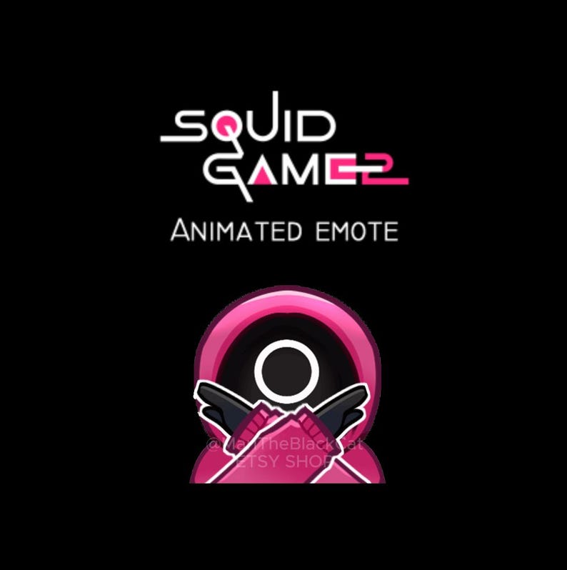 Squid Game Animated Emote | Pink Guard Emote | Pink Guard Twitch Emotes ...