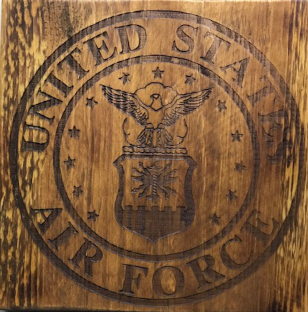 US Air Force Custom Engraved Wood Sign - Etsy