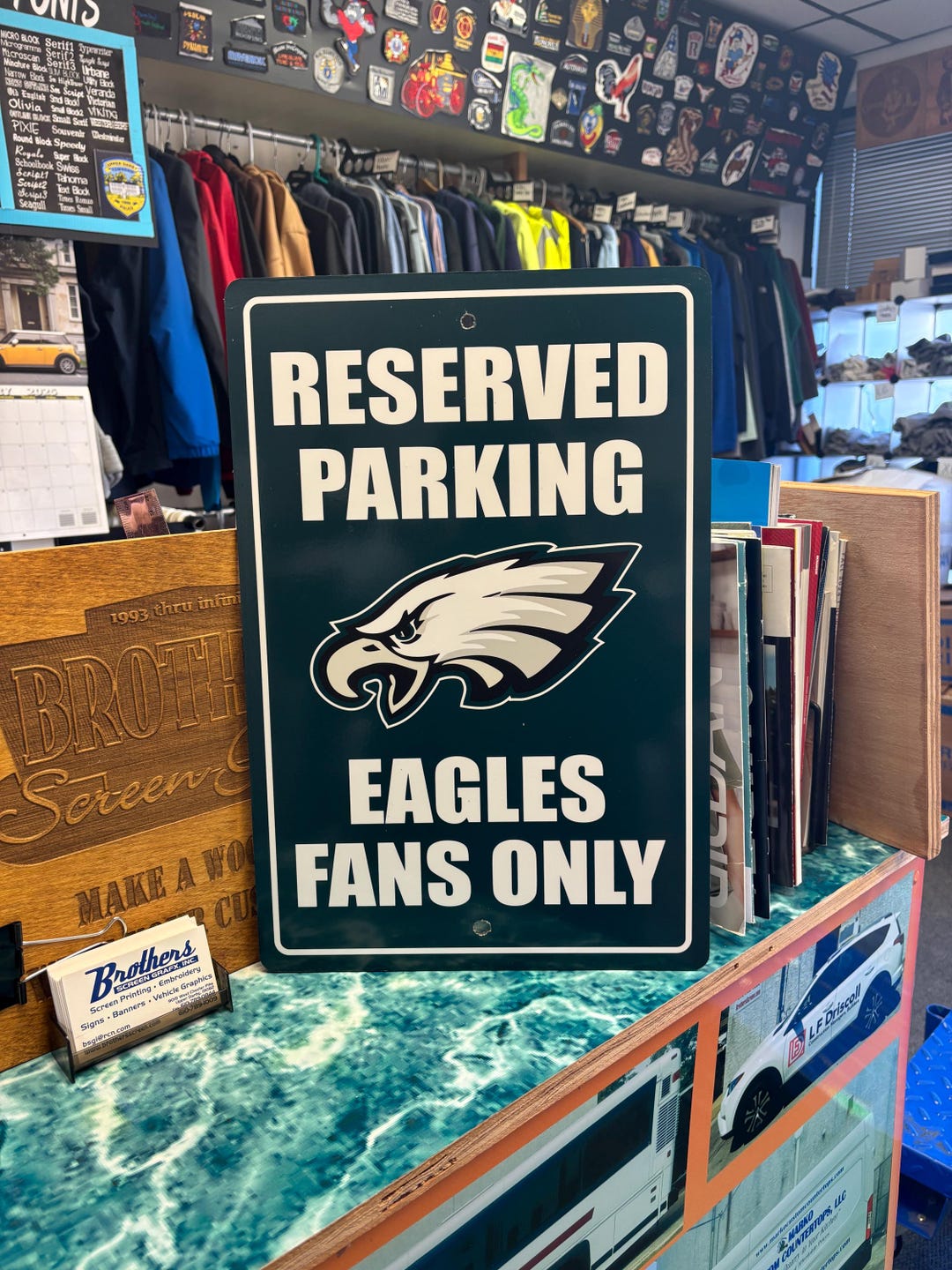 Reserved Parking Eagles Fans Only Metal Wall Sign / Philadelphia Eagles ...