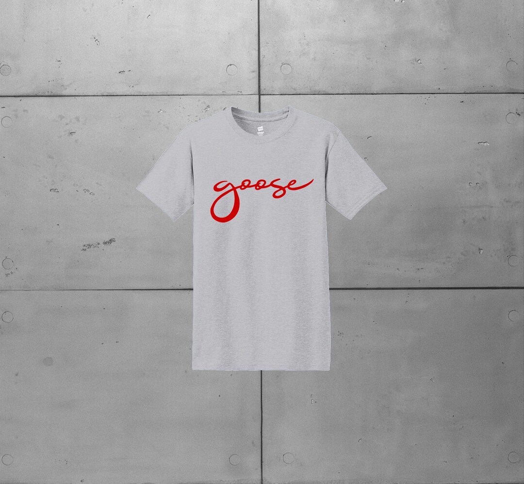 Goose the Band Red Cursive Script Custom Tee - Etsy