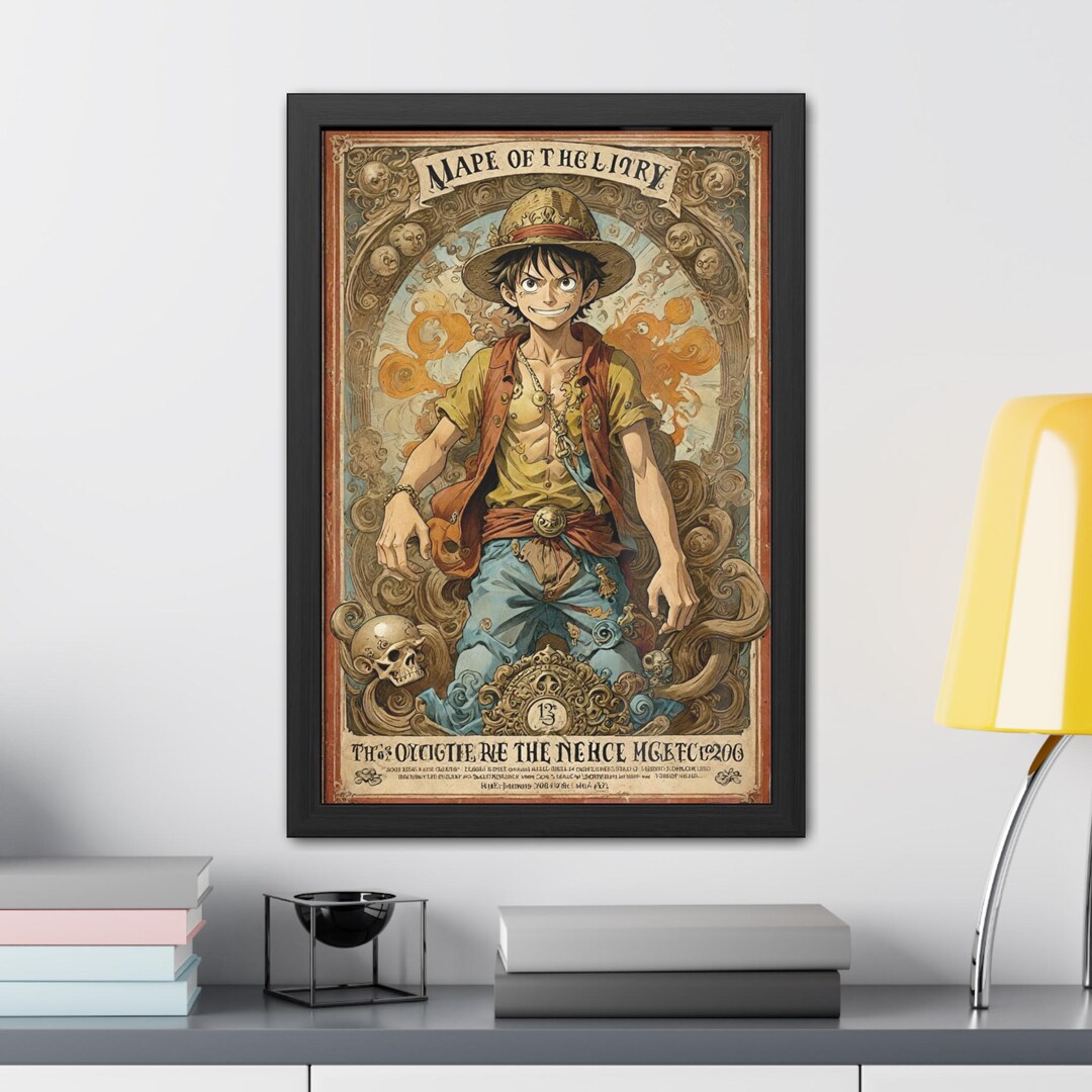 Monkey D. Luffy Poster - Digital Art Print, Wall Art, Digital Download ...