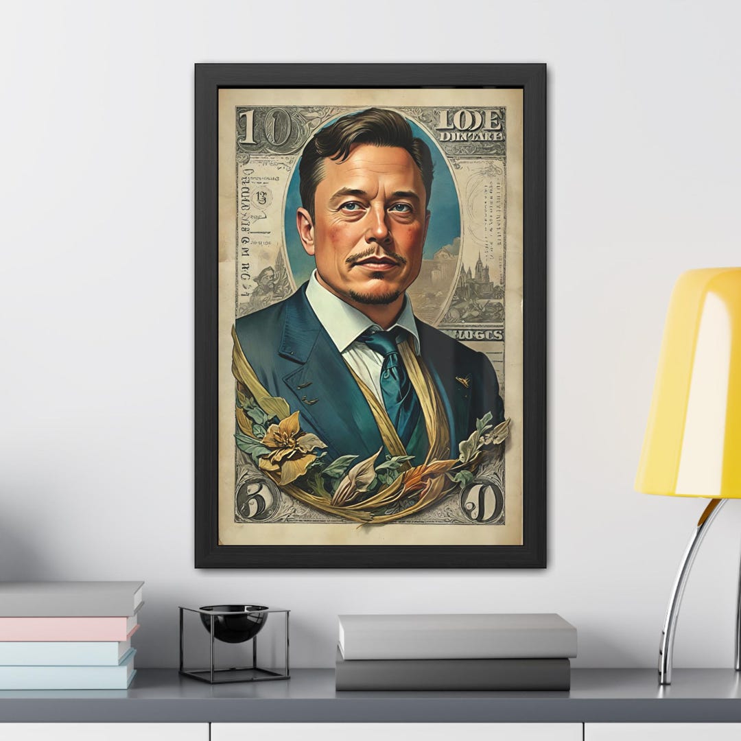 ELON MASK POSTER - Digital Art Print, Wall Art, Digital Download, Home ...