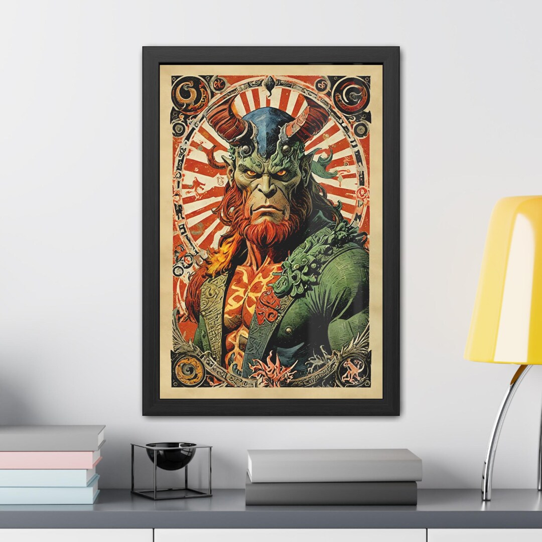 HELLBOY Poster - Digital Art Print, Wall Art, Digital Download, Home ...