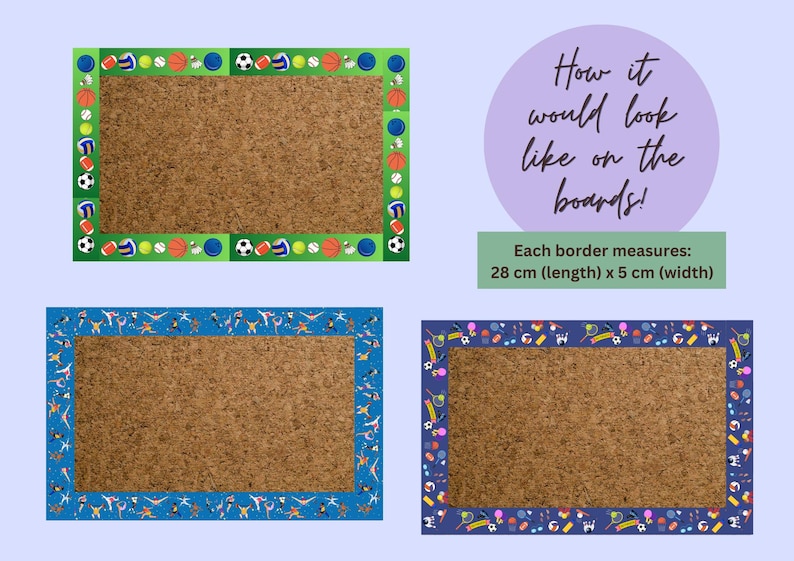 Sports Borders, Sports Bulletin Board Borders, Classroom Bulletin Board ...