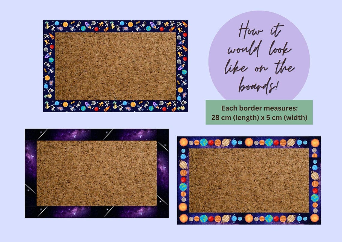 Space Borders Space Bulletin Board Borders Classroom Bulletin Board ...