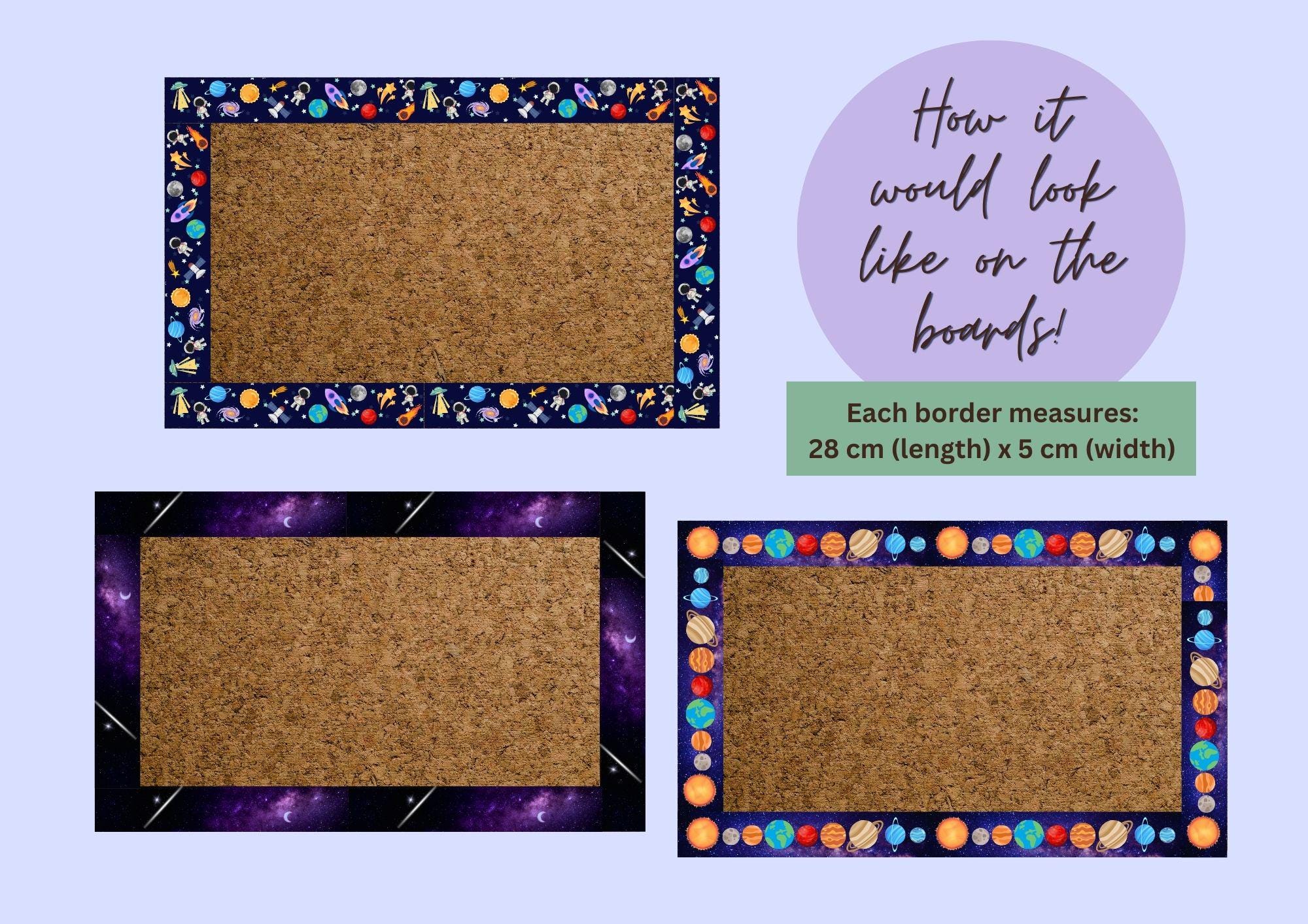 Space Borders Space Bulletin Board Borders Classroom Bulletin Board Borders Planets and Space ...