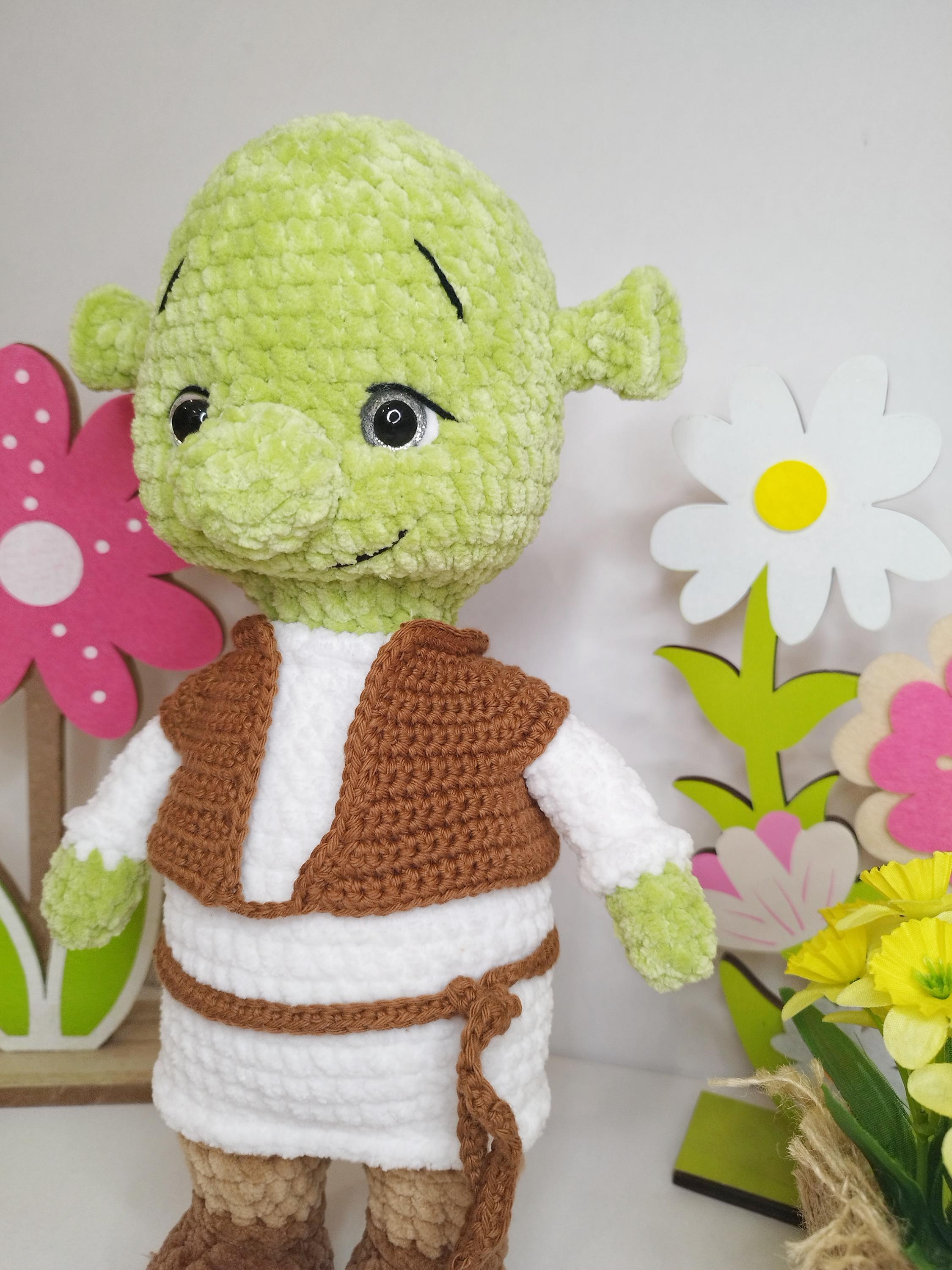 Crochet Shrek, Amigurumi Shrek, Shrek Handmade, Plush Shrek, Gifts ...