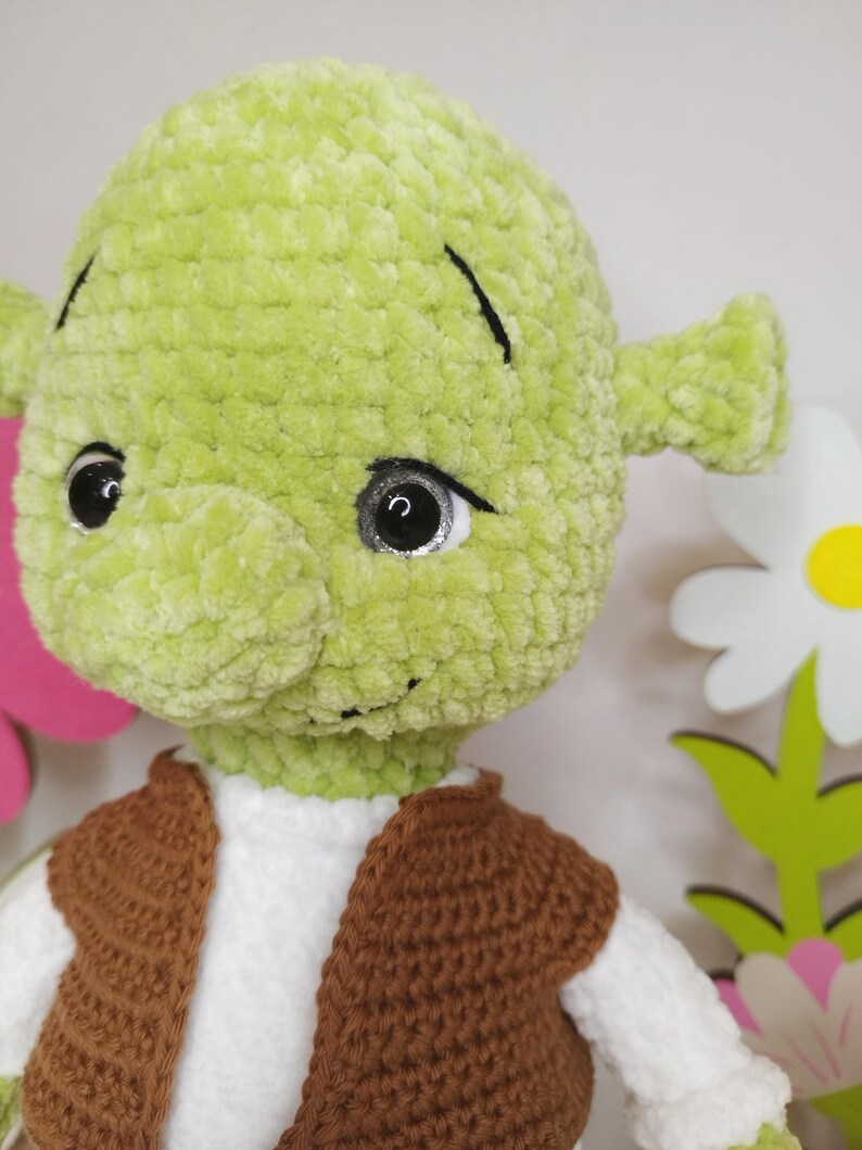 Crochet Shrek, Amigurumi Shrek, Shrek Handmade, Plush Shrek, Gifts ...