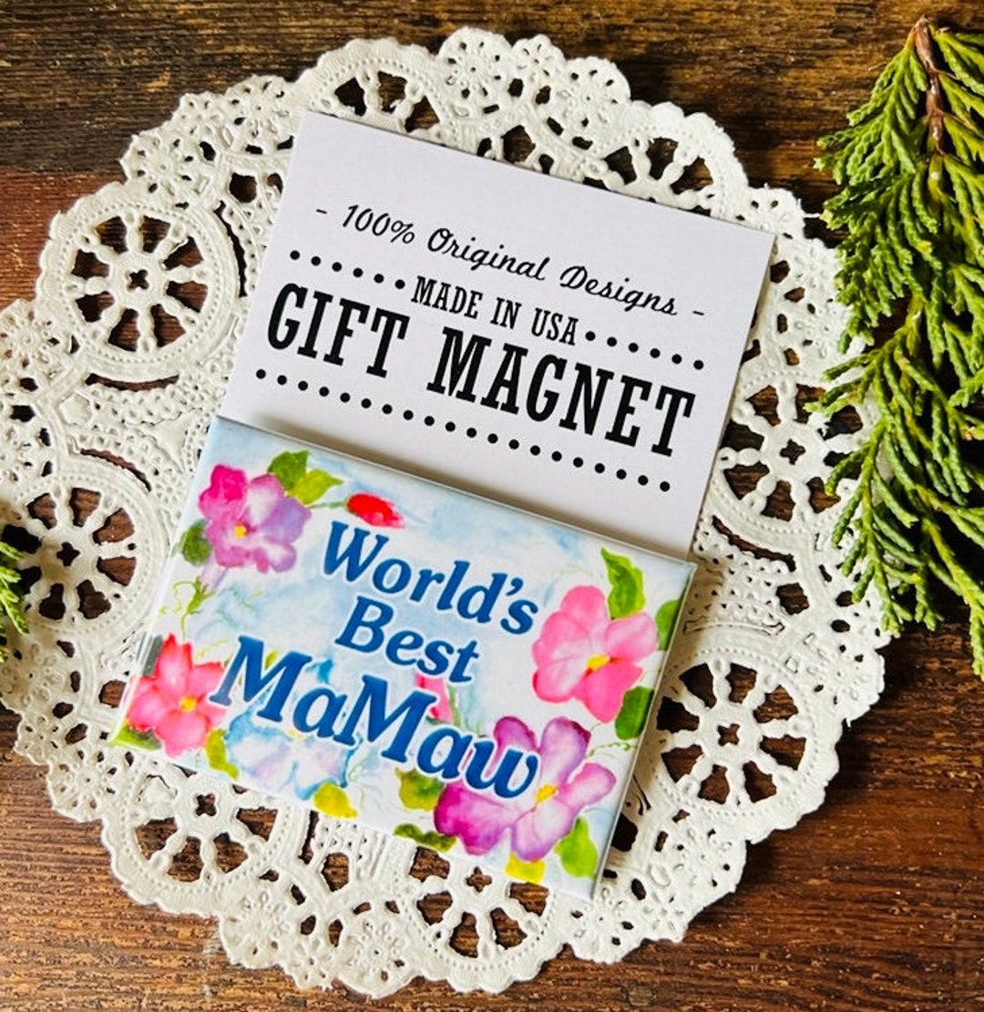 Gift Magnet -much Loved Mamaw - 2"x3" New on Card Made in USA ...