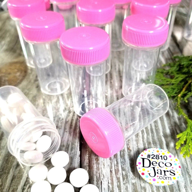 Free Shipping 10 Aspirin Tiny Sized Plastic Mini Pill Vials - Etsy