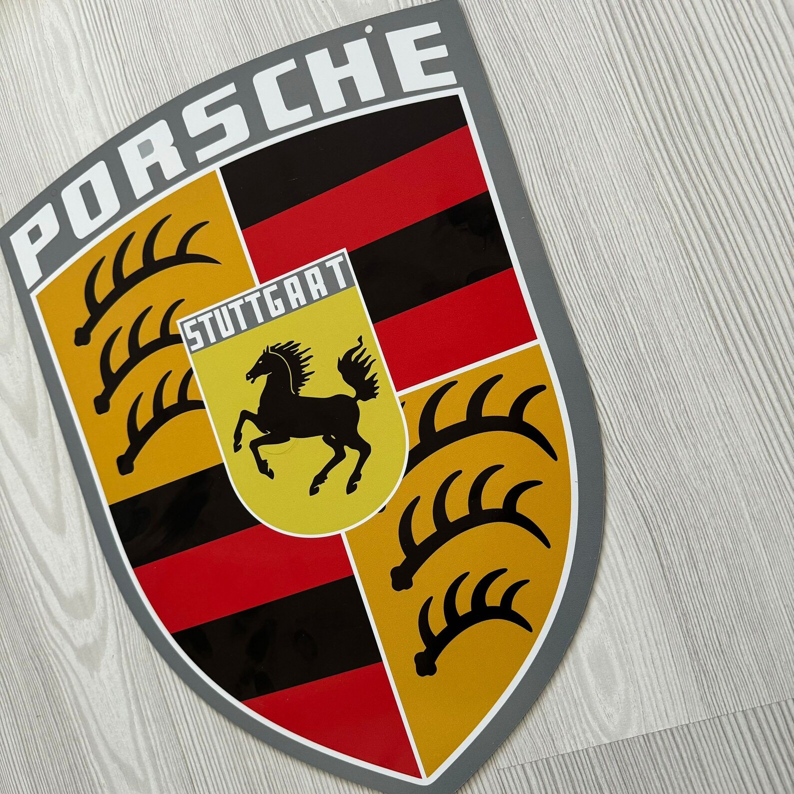 Porsche Vintage Metal Wall Sign Foil Dealership Sign Garage Sign Wall ...