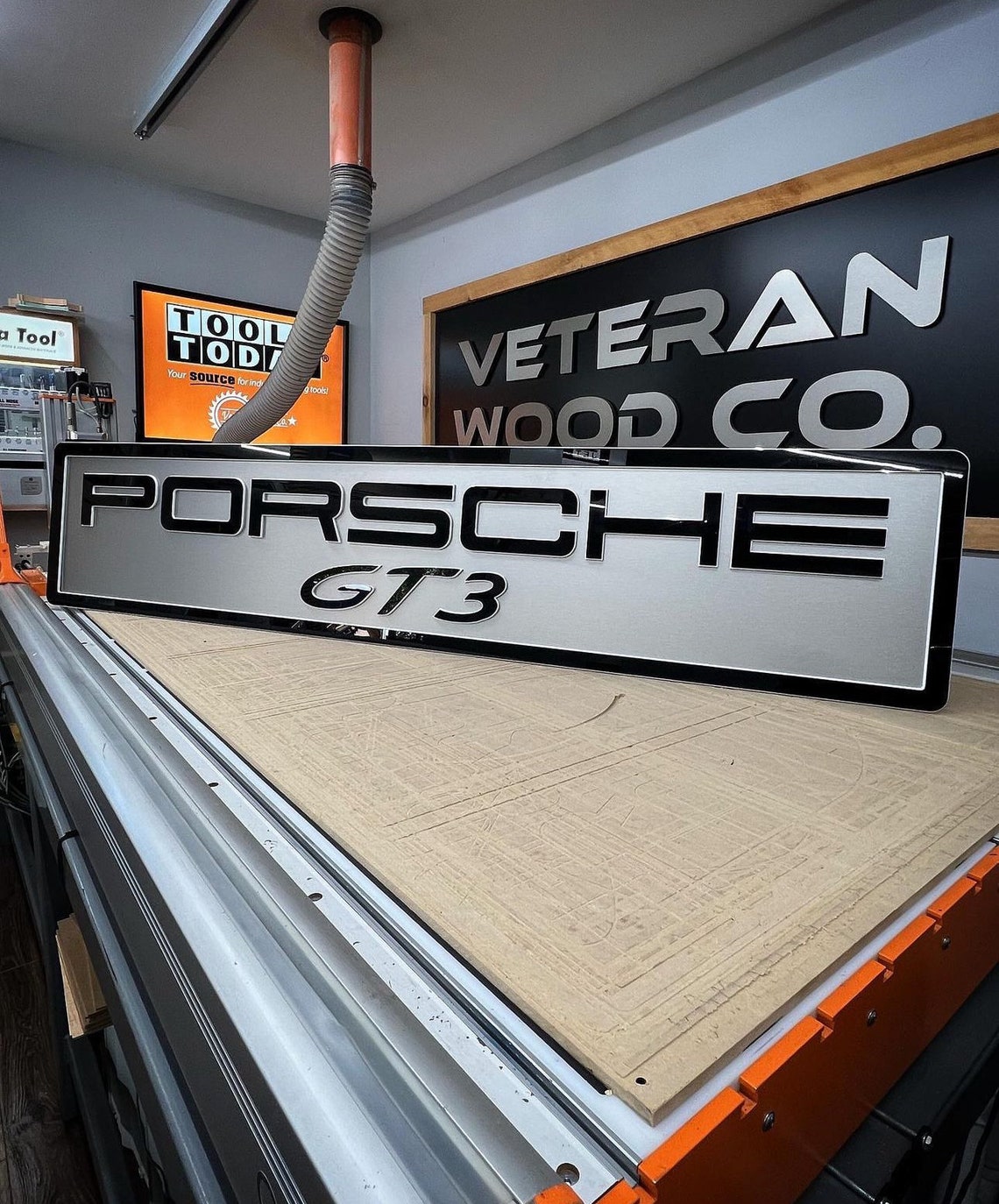 Porsche Wall Sign Sculpture Porsche Letter Dibond Metal Sculpture ...