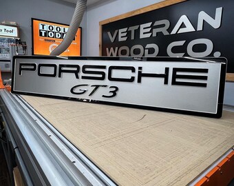 Porsche Wall Sign Sculpture Porsche Letter Dibond Metal Sculpture ...