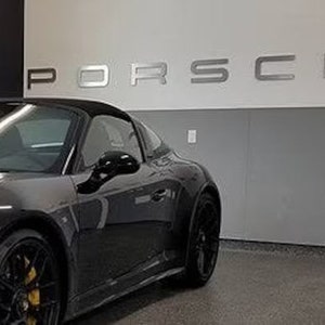 Porsche Logo Metal Wall Sign Set XL Size Made in Germany Garage ...