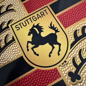 Porsche Modern Metal Wall Sign Foil Dealership Sign Garage Sign Wall ...