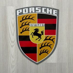 Porsche Vintage Metal Wall Sign Foil Dealership Sign Garage Sign Wall ...