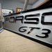 Porsche Wall Sign Sculpture Porsche Letter Dibond Metal Sculpture ...