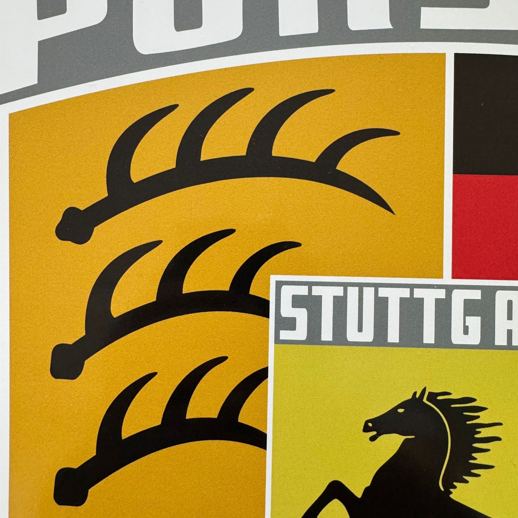 Porsche Vintage Metal Wall Sign Foil Dealership Sign Garage Sign Wall ...