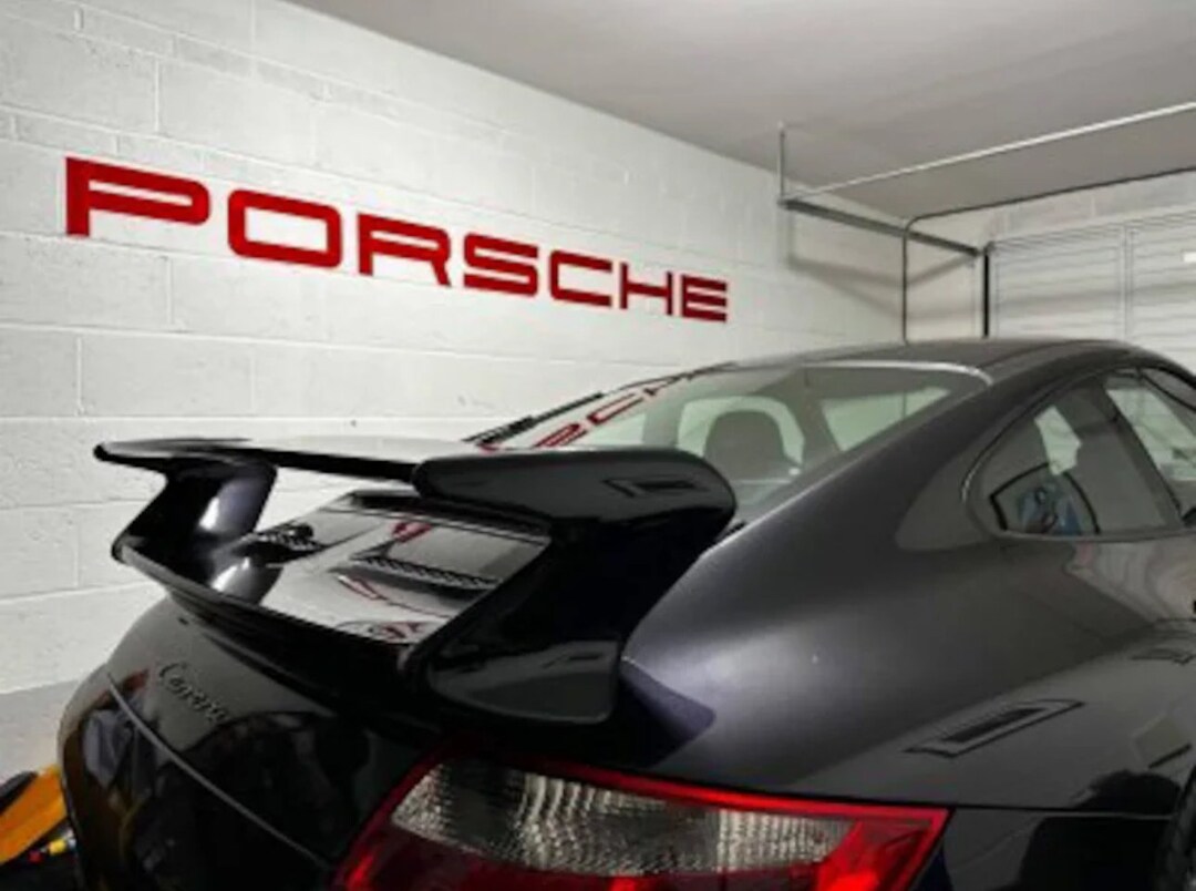 Porsche Red Plexiglas Wall Sign Set XL Size Made in Germany Garage ...