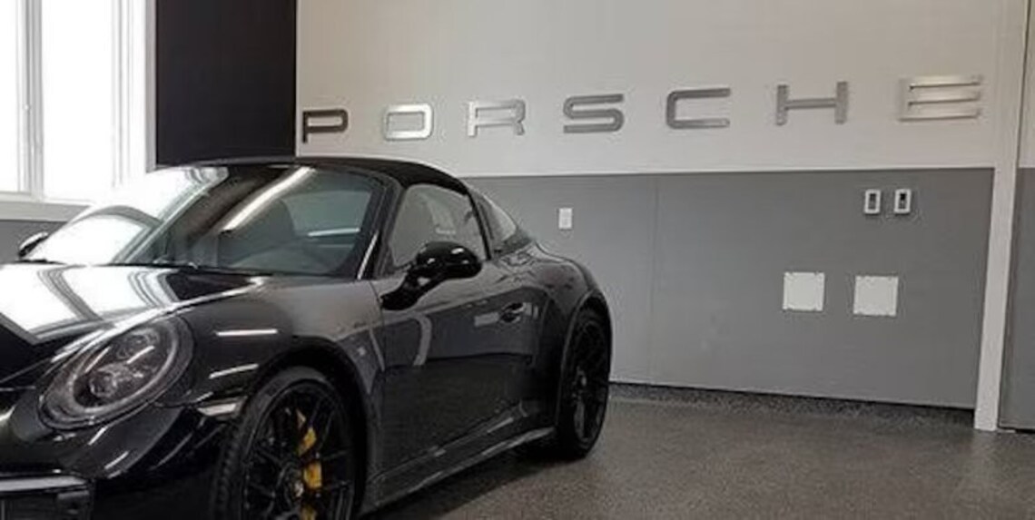 Porsche GT2 RS Metal Wall Sign Set XL Size Made in Germany Garage ...