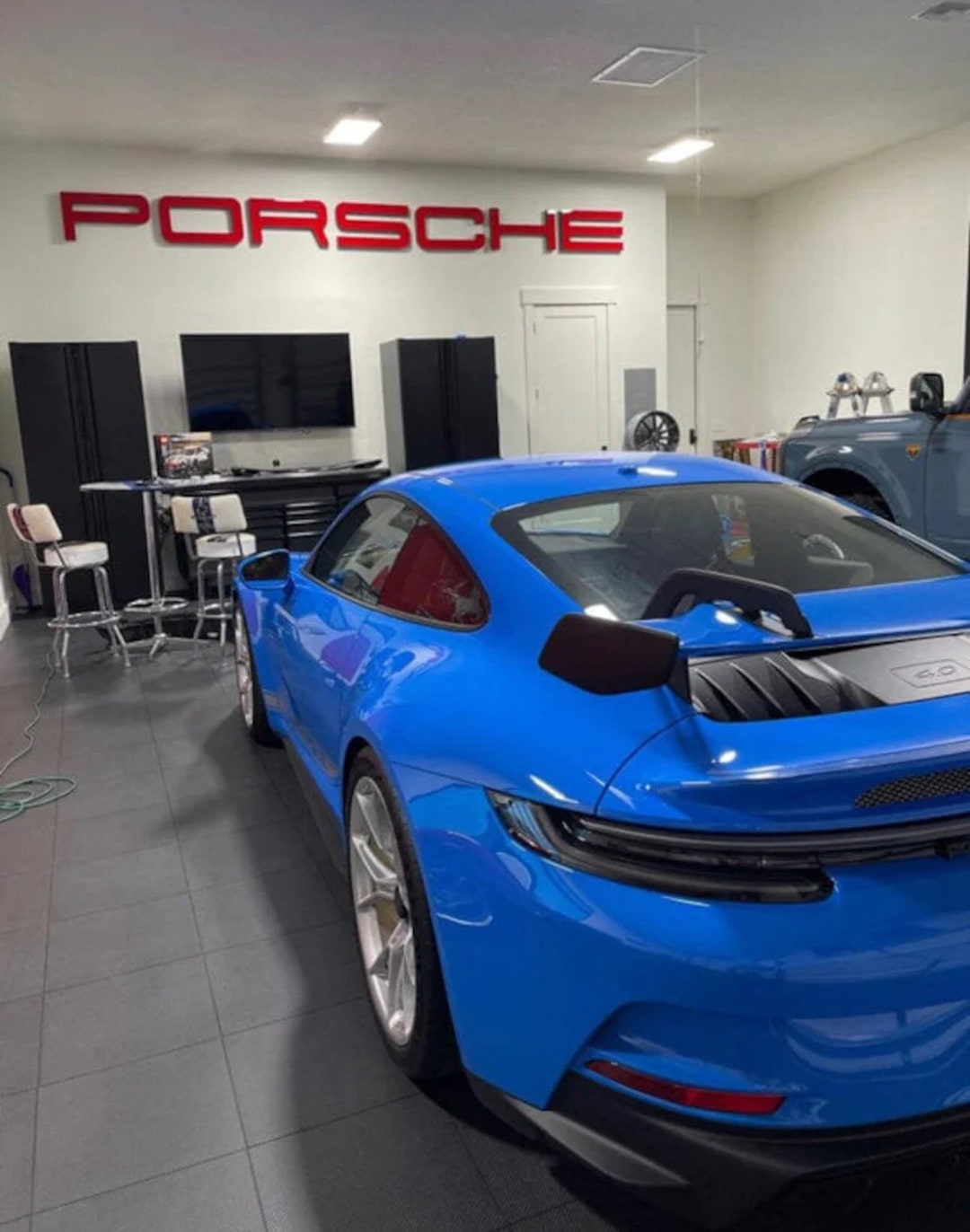 Porsche Red Plexiglas Wall Sign Set XL Size Made in Germany Garage ...