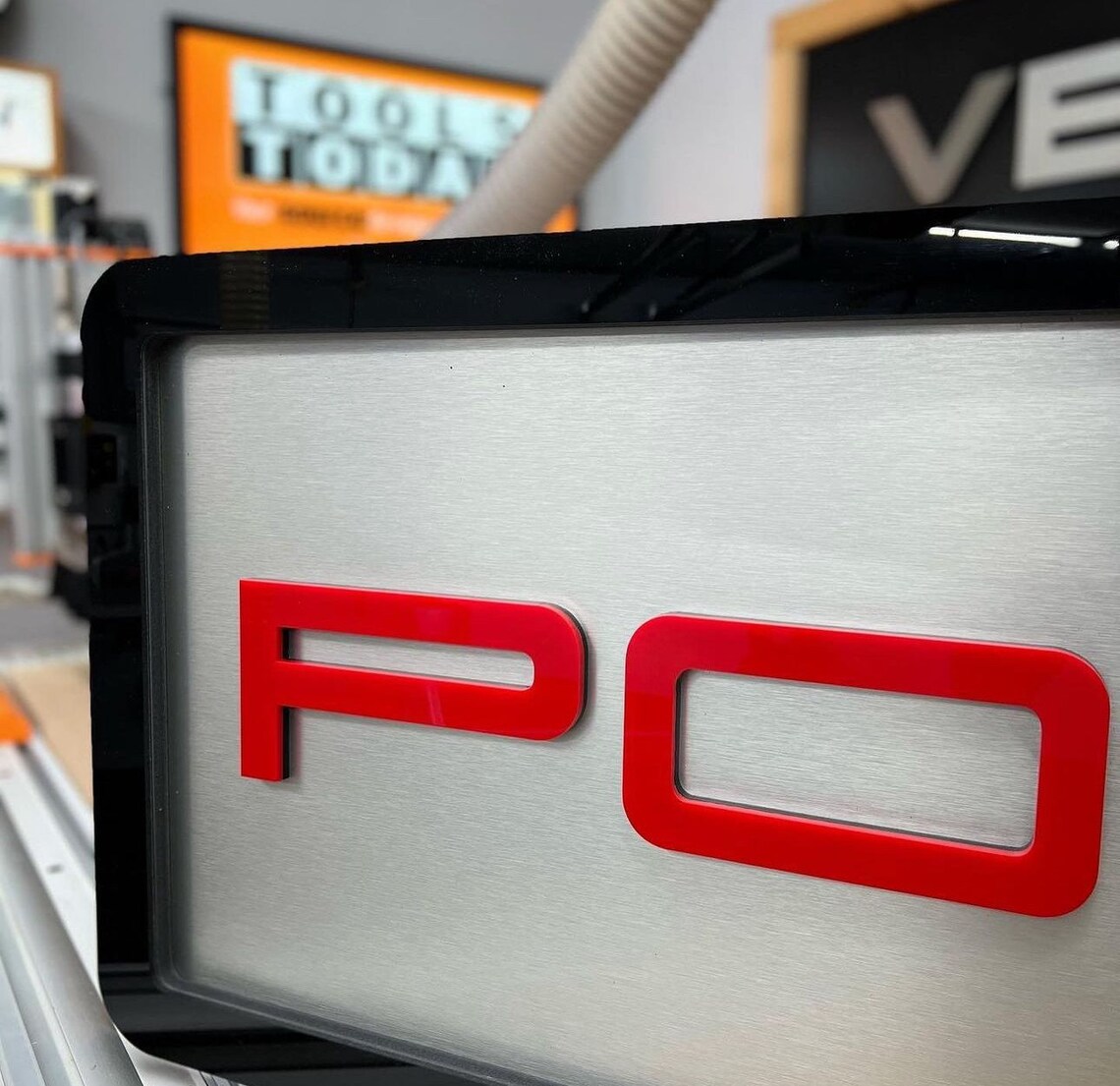 Porsche Wall Sign Sculpture Porsche Letter Dibond Metal Sculpture ...