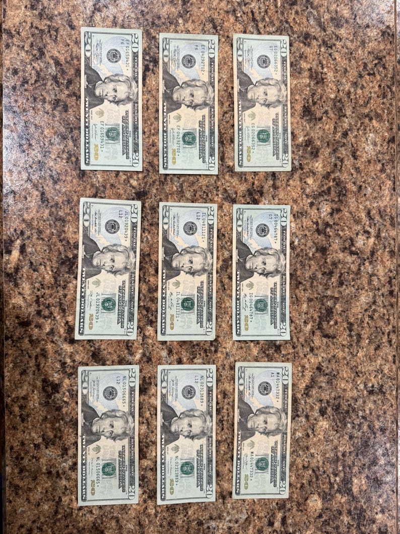 1, 5, 10, 20, 50, 100 Dollar Star Notes - Etsy