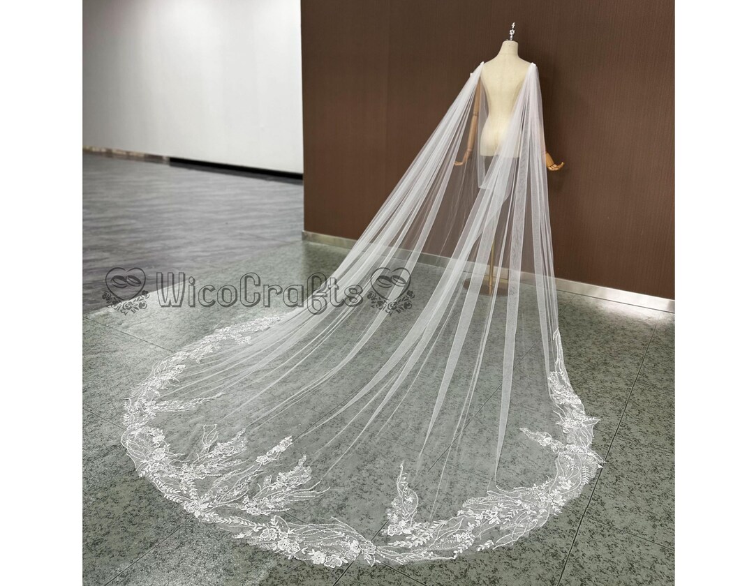 Luxury Beaded Wedding Cape Veil, Glitz Palace Bridal Veil Cape Veil, V ...