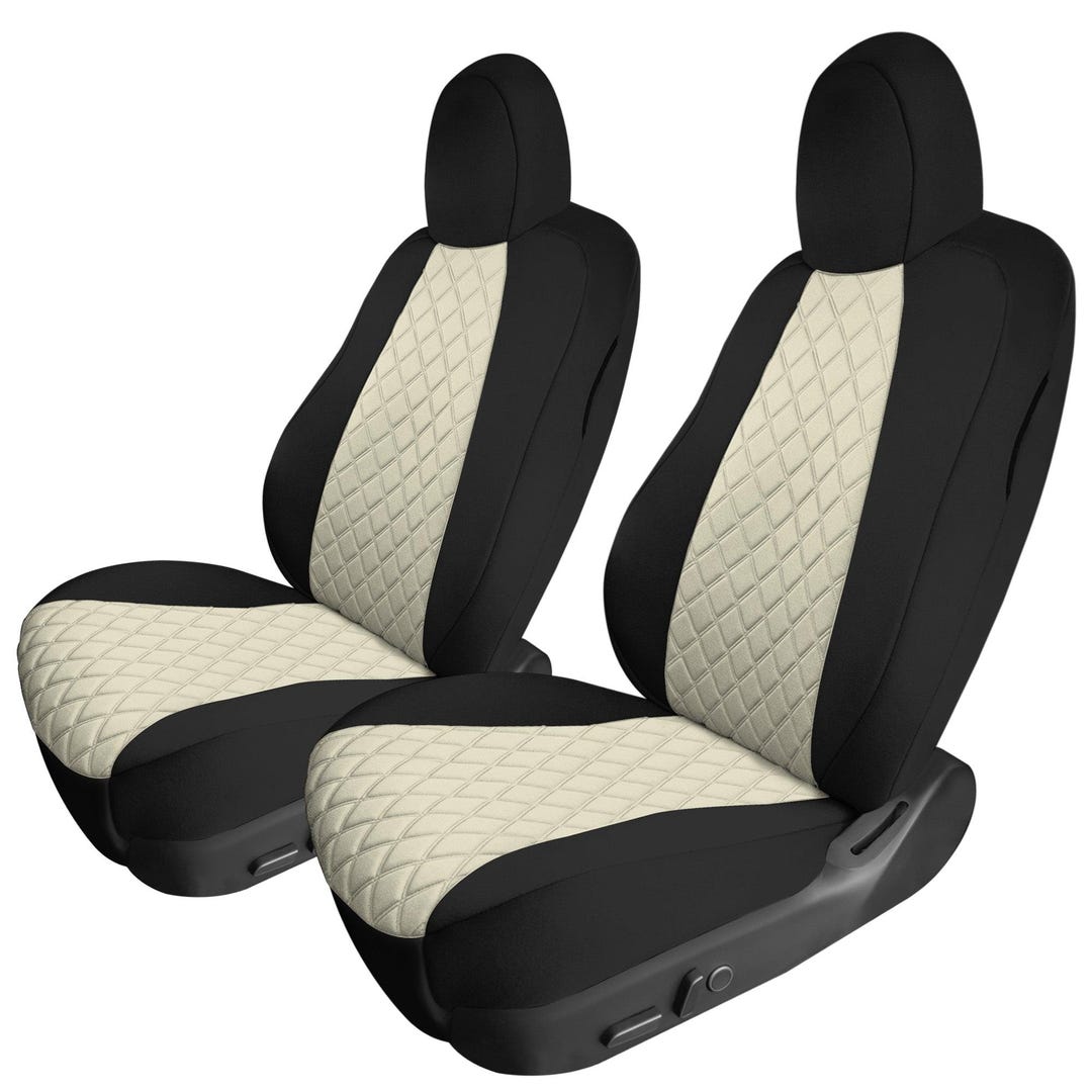Tesla Model Y 2020-2024 Front Set Seat Covers Beige Ultraflex Neoprene ...