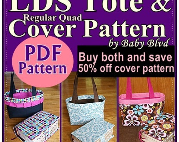 LDS Scripturetote and Quad Cover Patterns/ Tutorial - Etsy