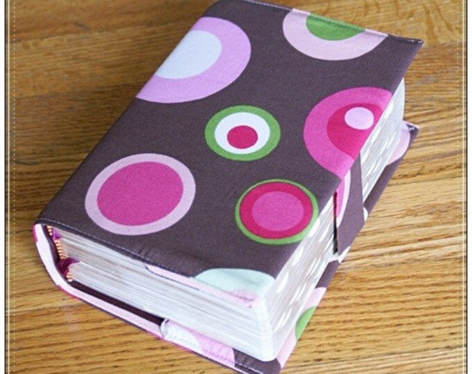 LDS Quad Scripture Cover BROWN AND PINK CIRCLES - Etsy