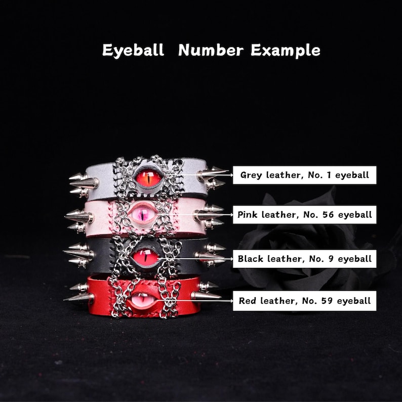 Custom Gothic&punk Personalized Leather Bracelet – Spiked Wristband ...