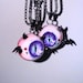 Handcrafted Resin Purple Devil Eyeball Jewelry - Eyeball Necklace ...