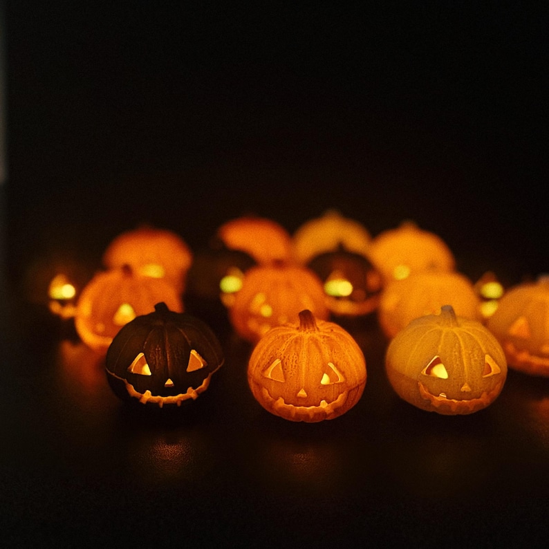 Indoor Halloween Pumpkin Lantern, Hand-painted Halloween Jack O ...
