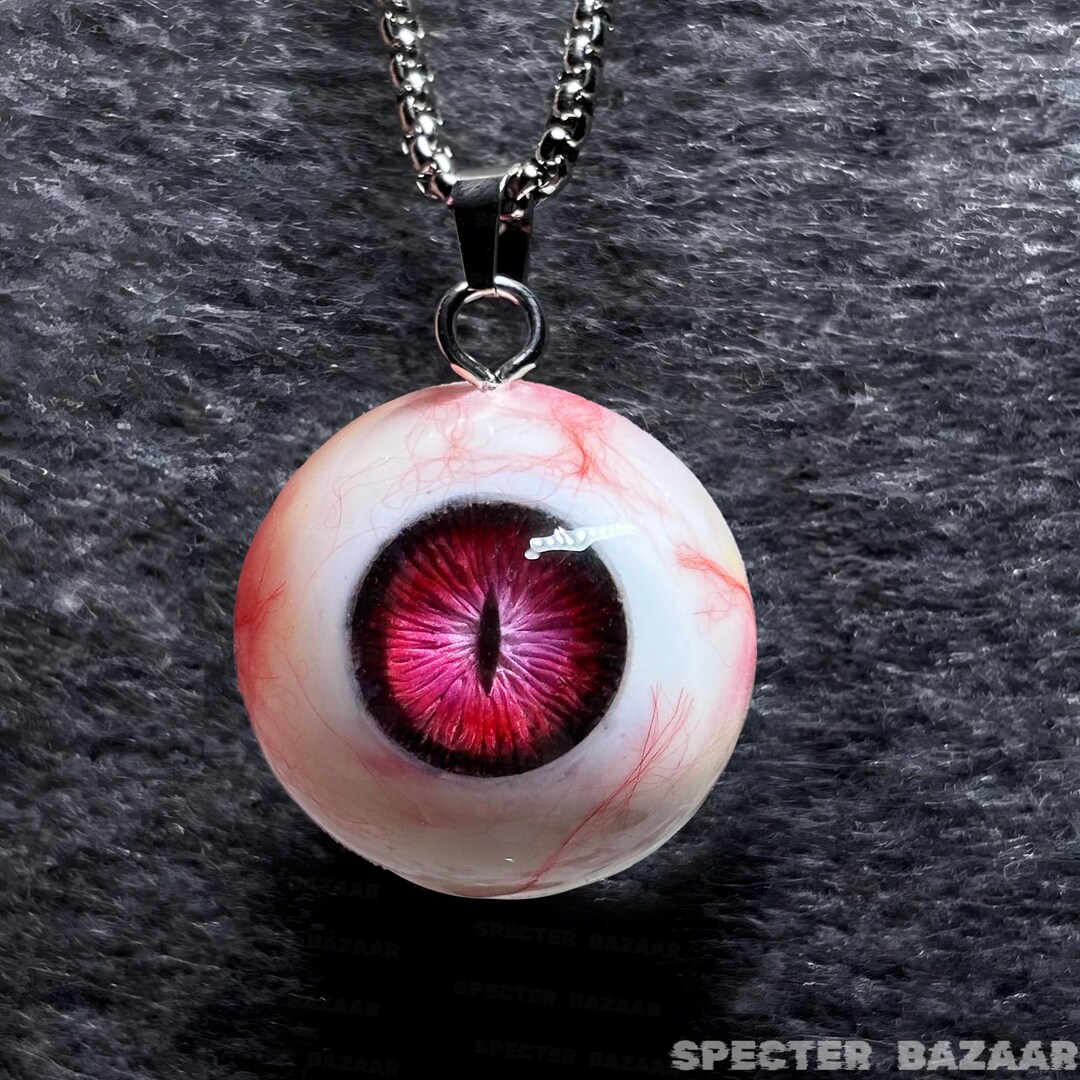 Handcrafted Eyeballs Necklace - Eyeball Jewelry - Gothic Necklaces ...