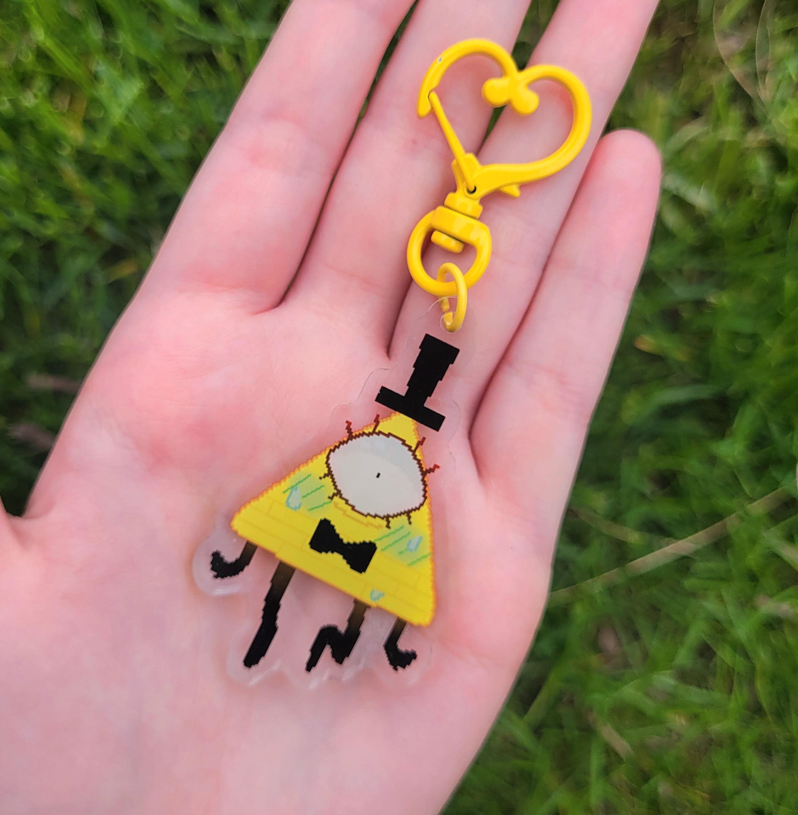 Blushing Bill Cipher Gravity Falls Keychain - Etsy
