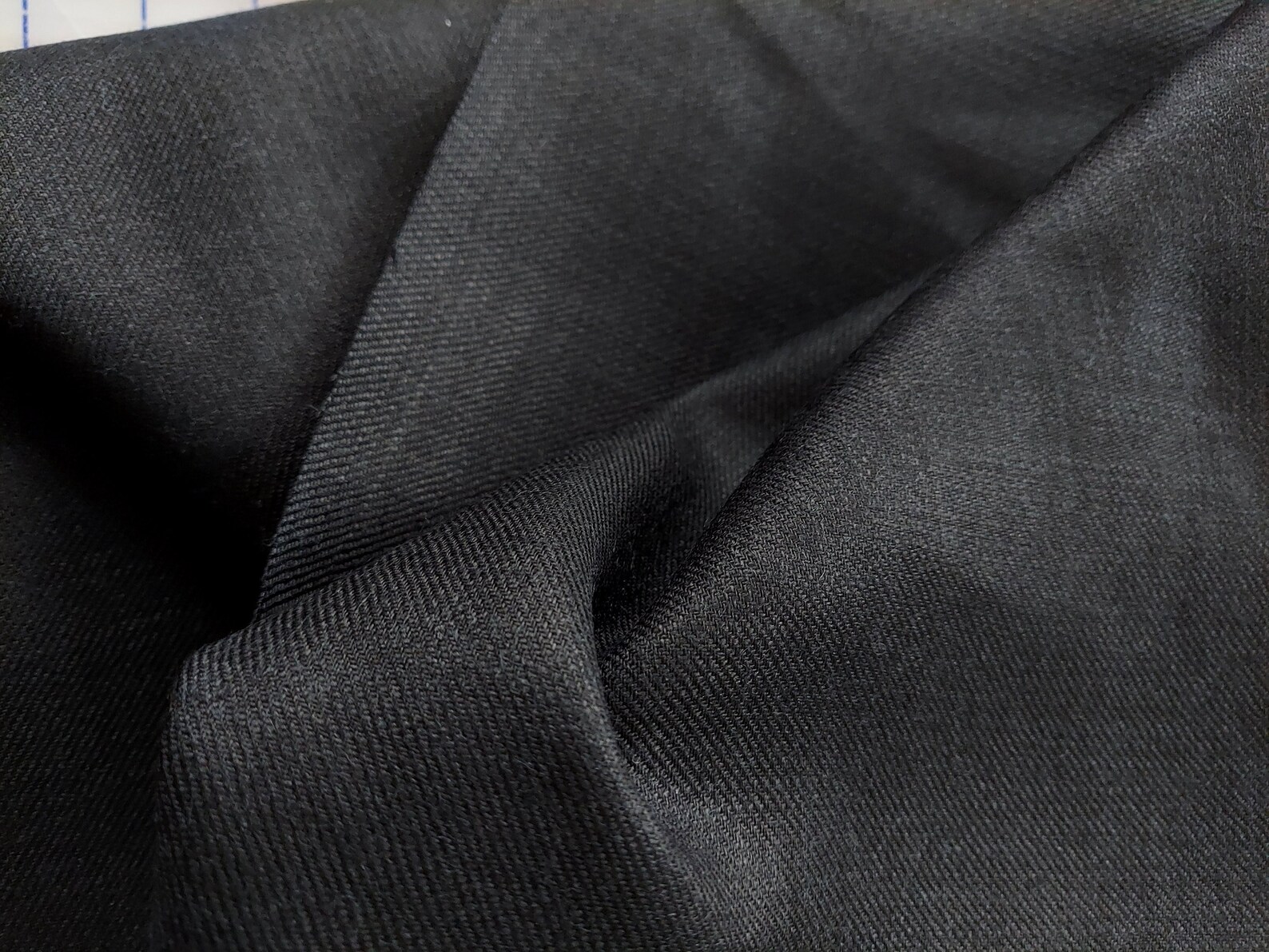 Black Butcher Linen Cotton Woven Fabric | Etsy